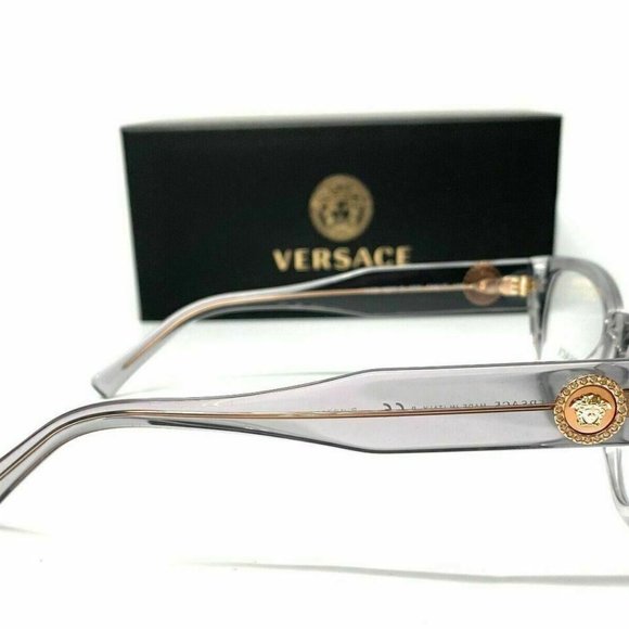 Versace | Accessories | Versace Transparent Grey Cat Eye 5mm Eyeglasses ...